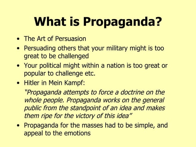 Propaganda in nazi germany | PPT