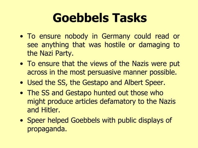 Propaganda in nazi germany | PPT