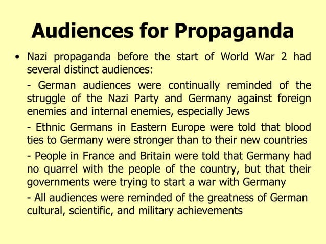 Propaganda in nazi germany | PPT