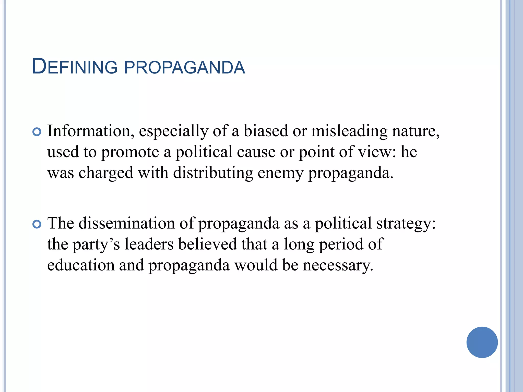 Propaganda model (Revisited) | PPTX