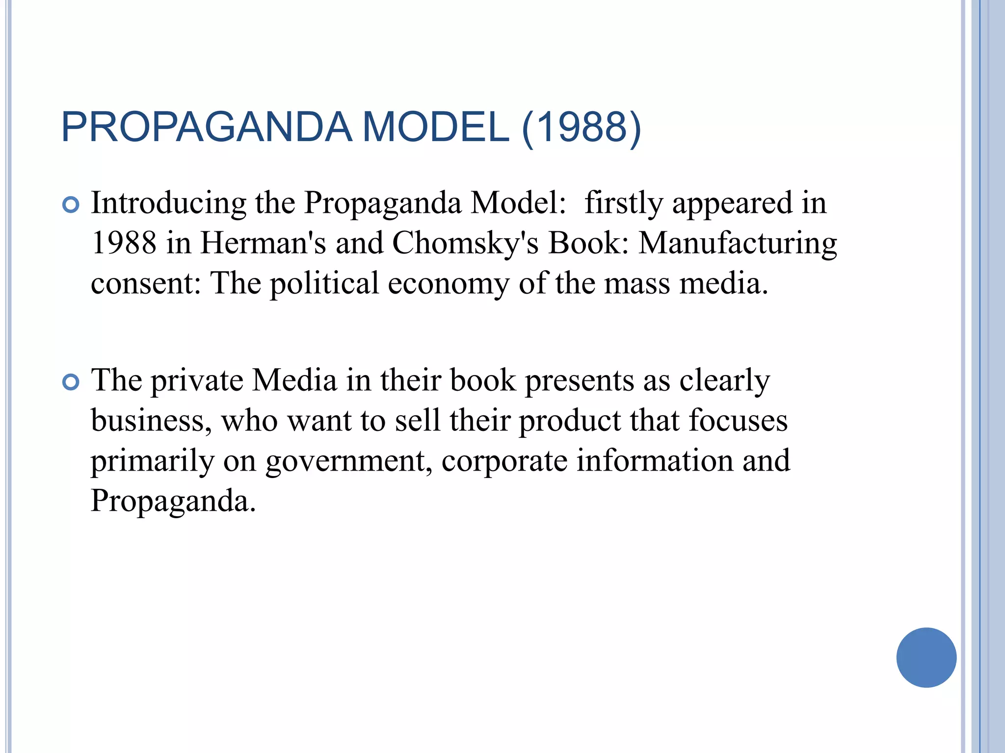 Propaganda model (Revisited) | PPTX