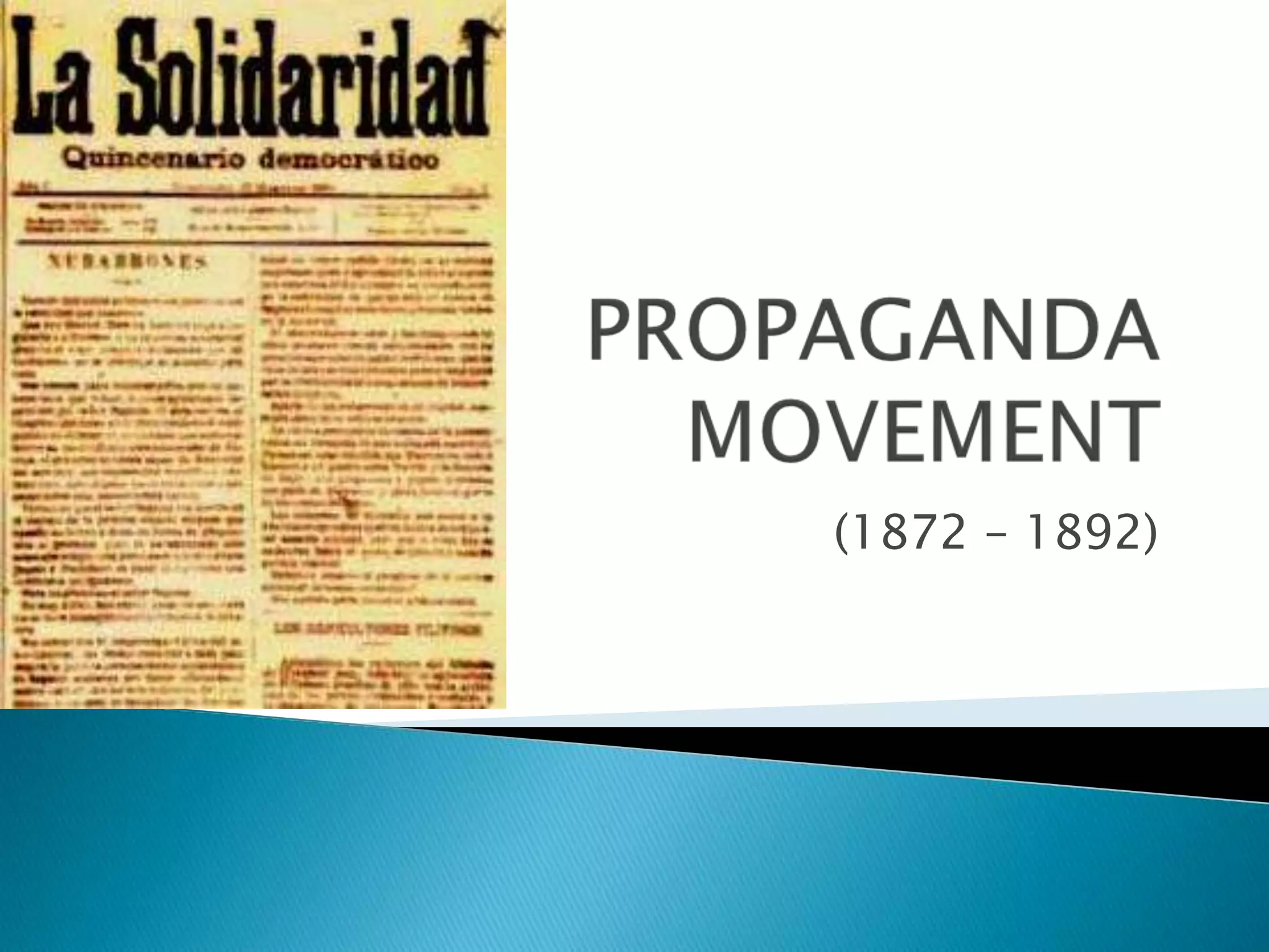 Propaganda movement | PPTX