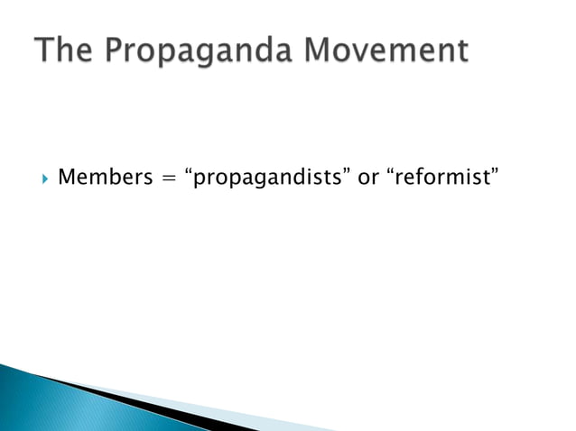 Propaganda movement (Jose Rizal) | PPTX