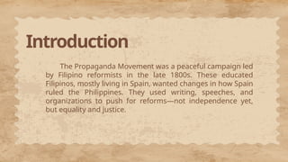 Propaganda Movement (Reading the Philippine History) | PPTX