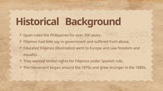 Propaganda Movement (Reading the Philippine History) | PPTX