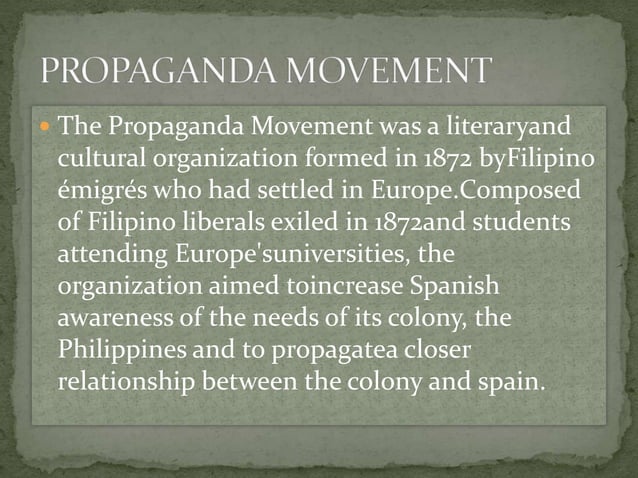 Propaganda Movement | PPTX