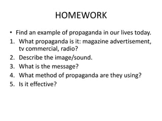 Propaganda notes | PPTX