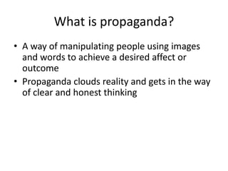 Propaganda notes | PPTX