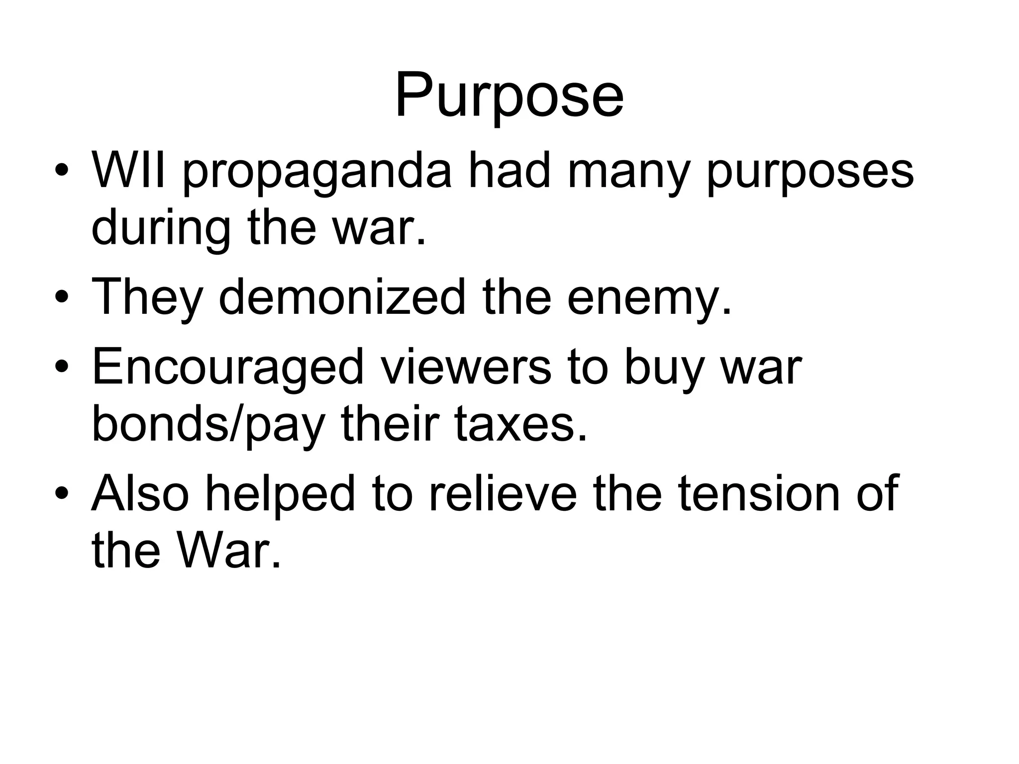 WWII Propaganda Original | PPT