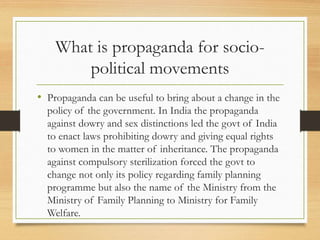 Propaganda vs. Advertisement | PPTX