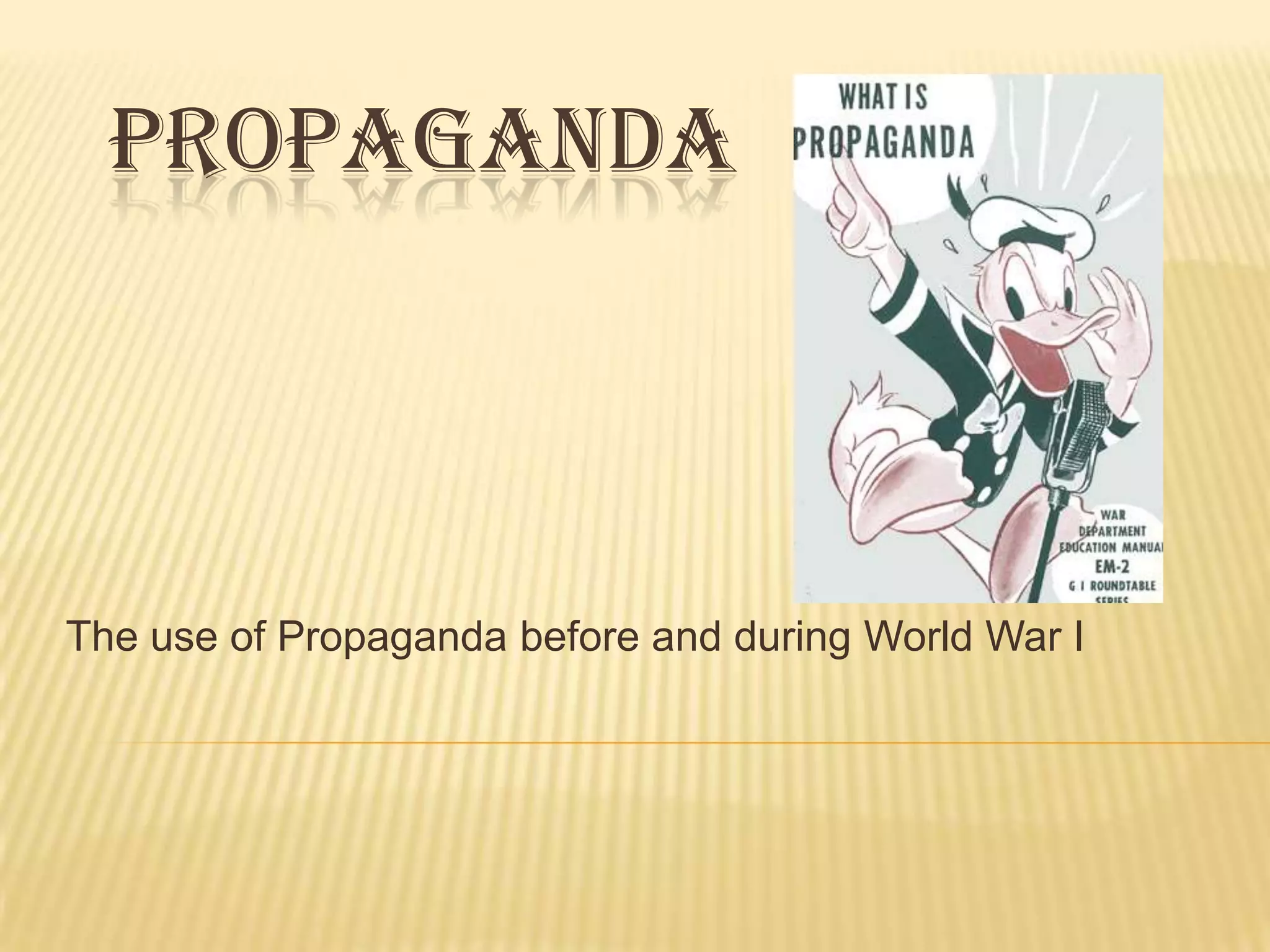 Propaganda power point | PPTX