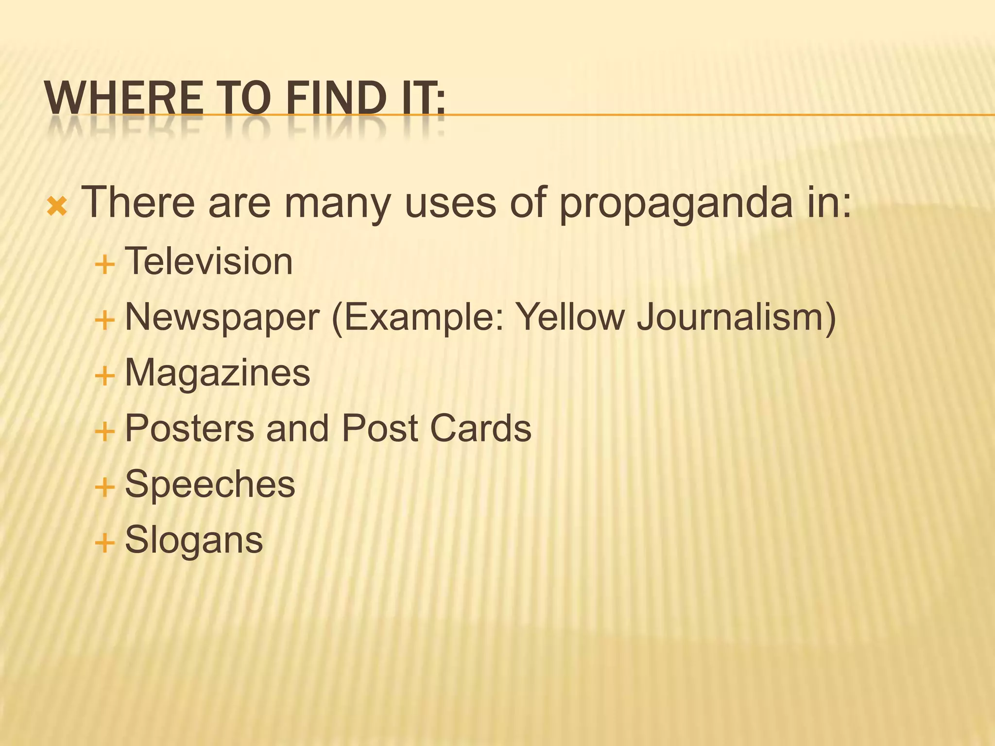 Propaganda power point | PPTX