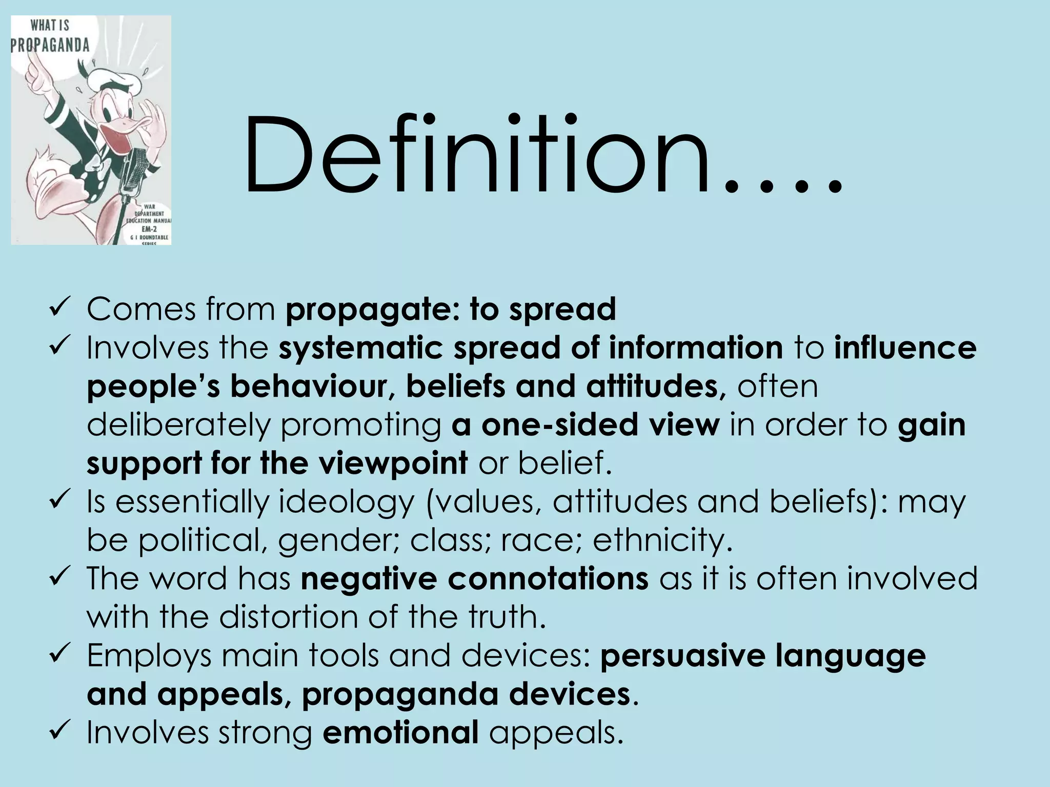 Propaganda power point | PPTX