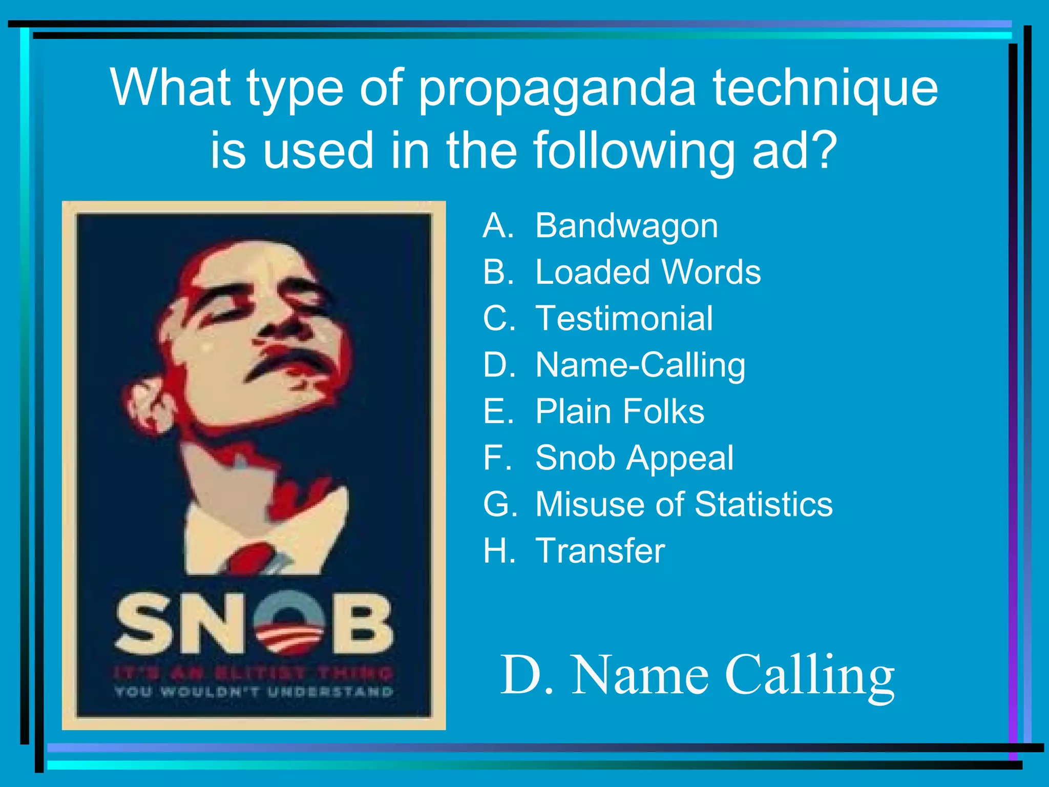 Propaganda powerpoint | PPT