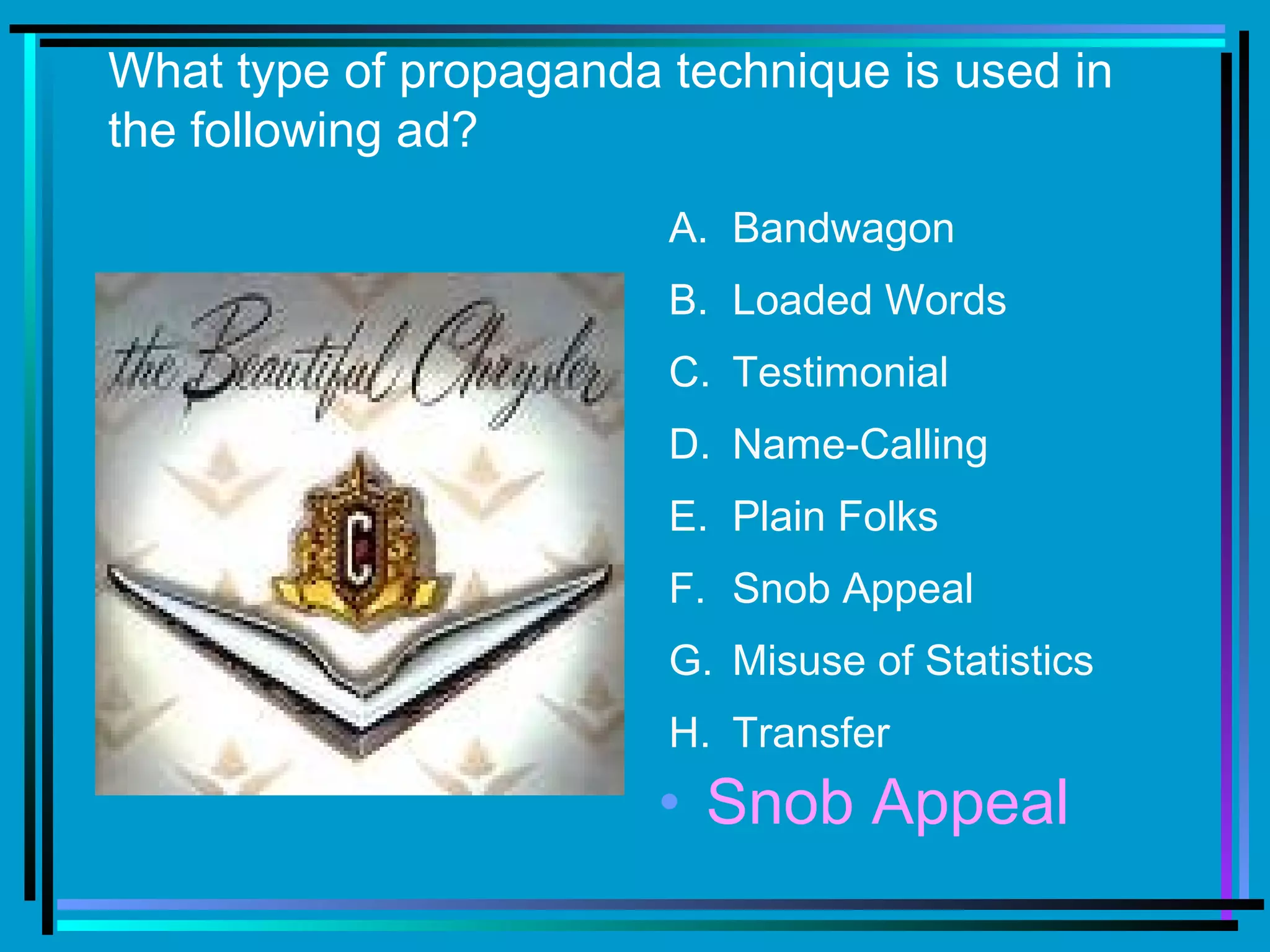 Propaganda powerpoint | PPT