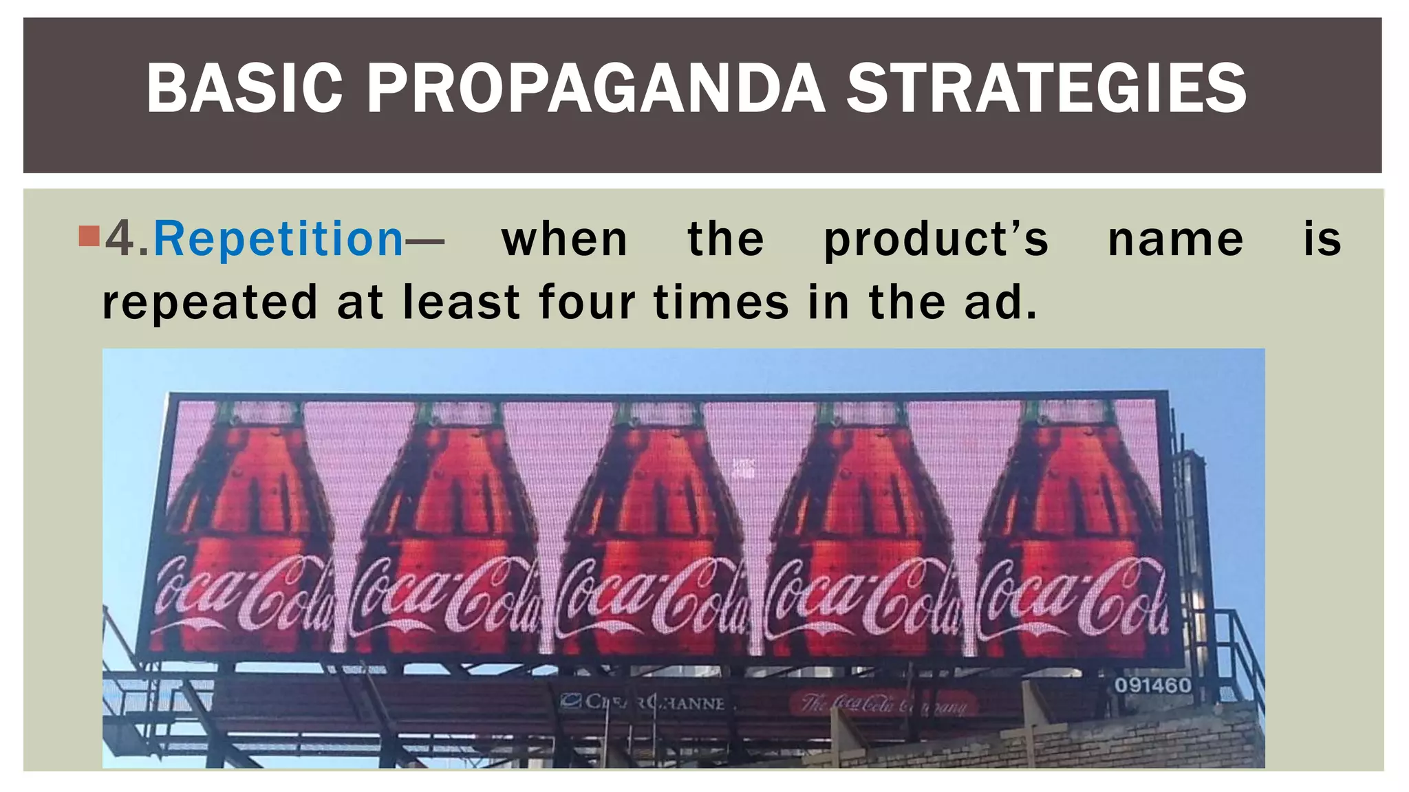 Basic Propaganda Strategies powerpoint | PPTX