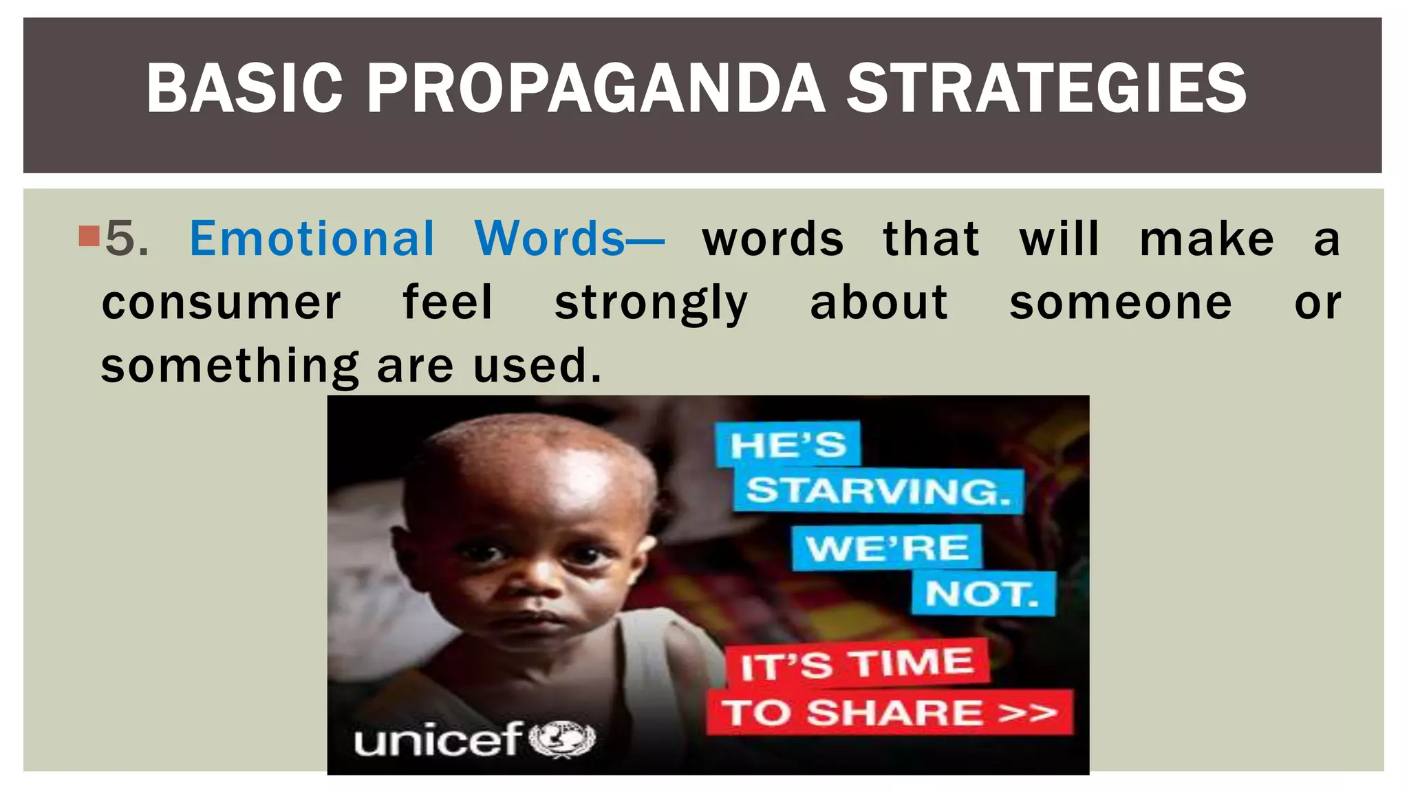Basic Propaganda Strategies powerpoint | PPTX