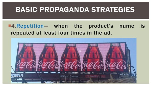 Basic Propaganda Strategies powerpoint | PPTX