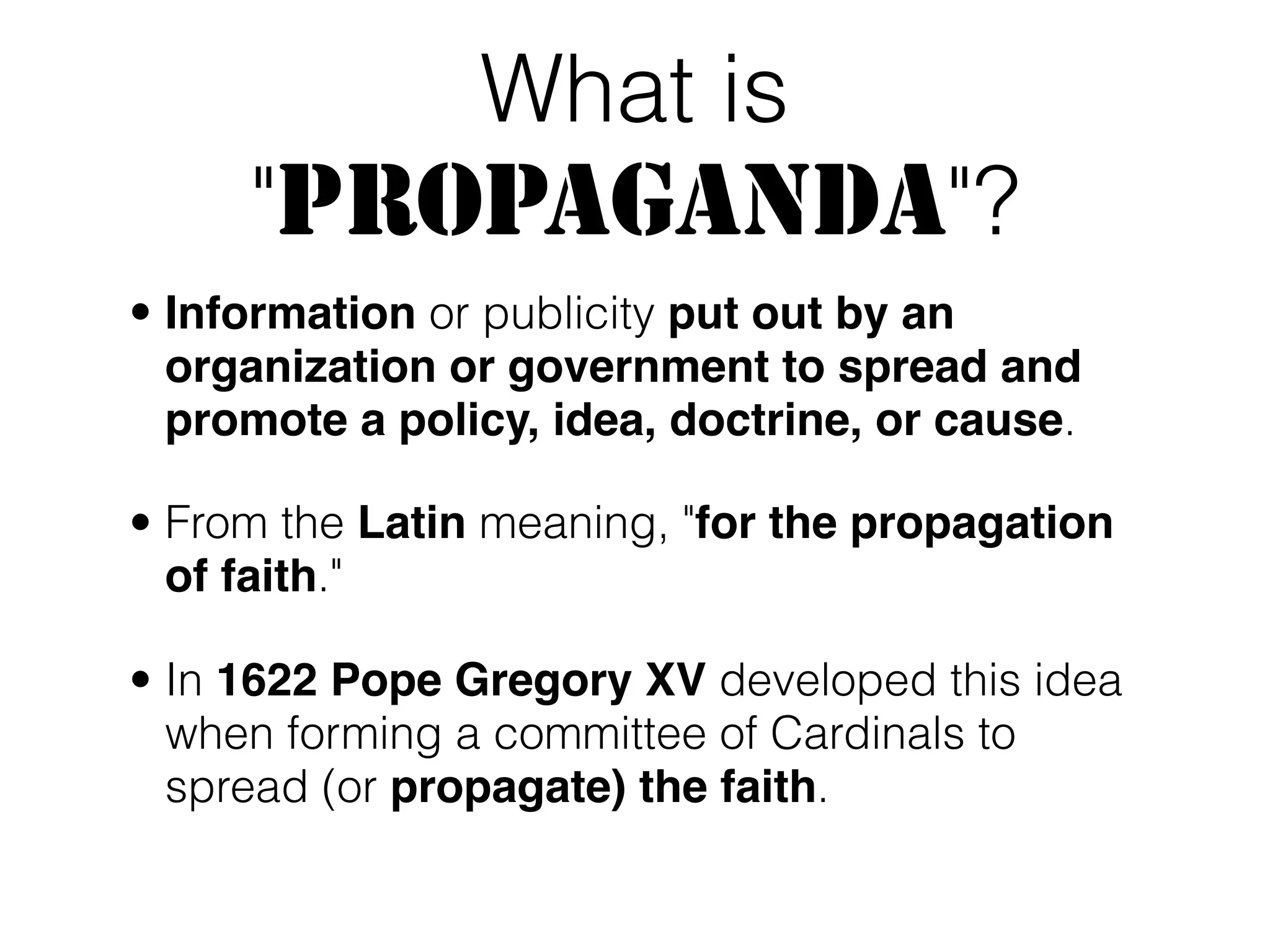 Propaganda presentation | PDF