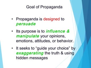 Propaganda presentation | PPT