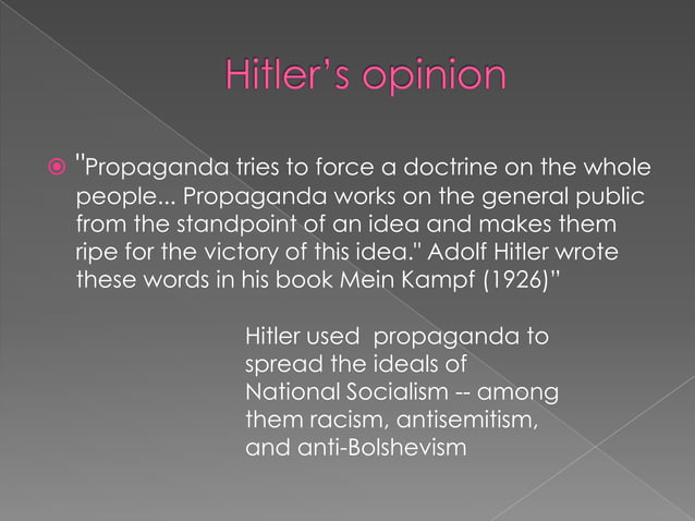 Propaganda project | PPTX