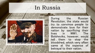 Propaganda and public perception during the Russian Revolution | PPT