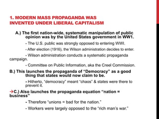Democracy as Propaganda for Capitalism | PPT