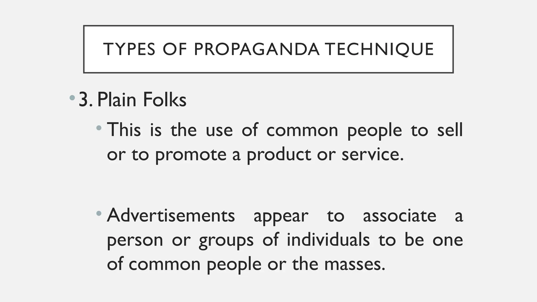 PROPAGANDA TECHNIQUE- english grade 8.pptx