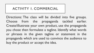 PROPAGANDA TECHNIQUE- english grade 8.pptx