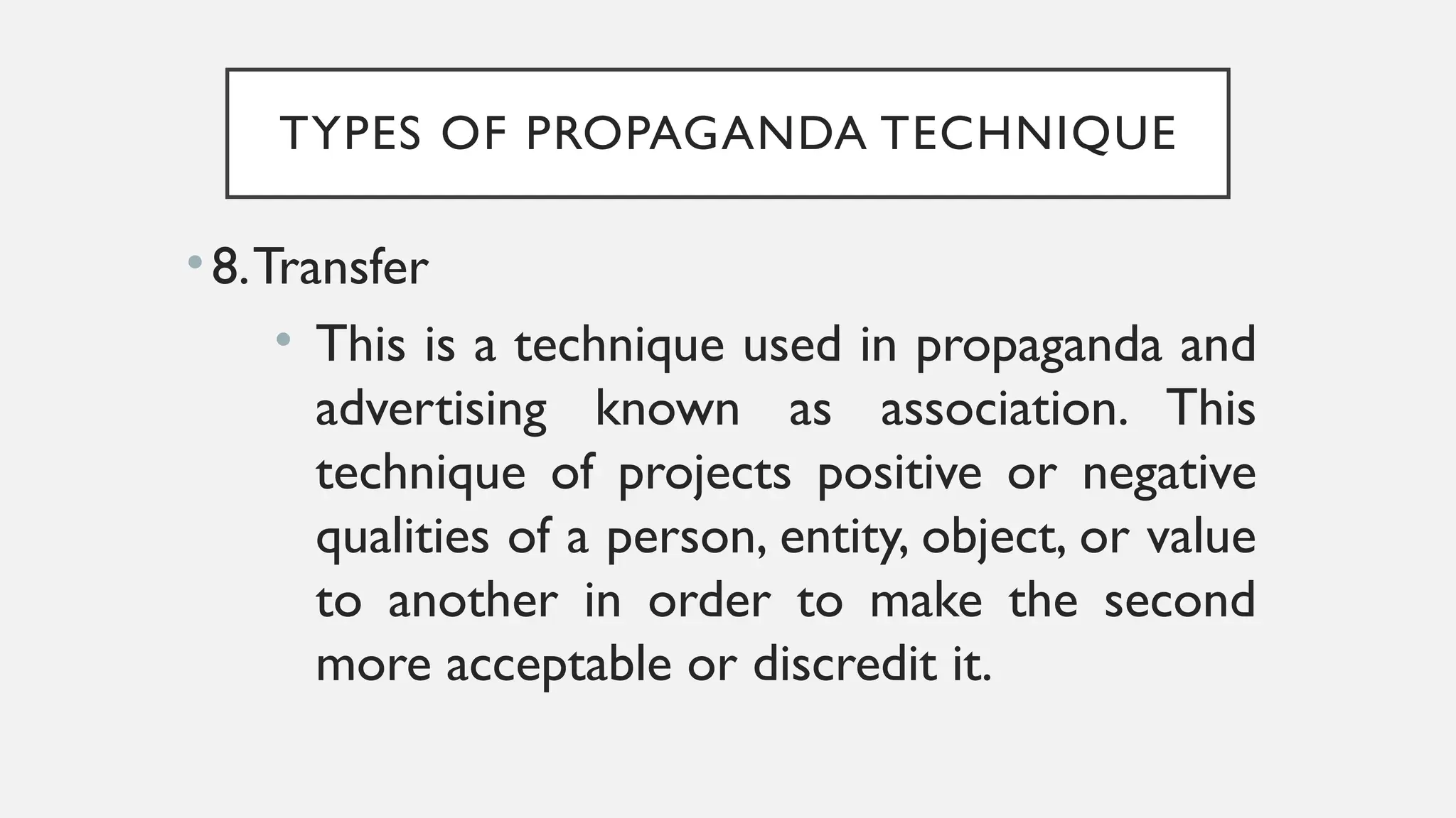 PROPAGANDA TECHNIQUE LESSON ENGLISH- .pptx