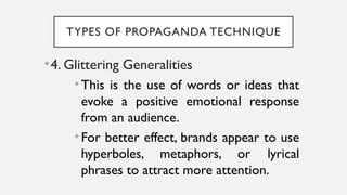 PROPAGANDA TECHNIQUE LESSON ENGLISH- .pptx