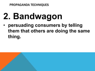 Propaganda Techniques | PPTX