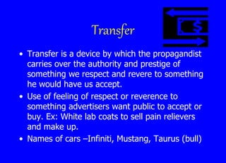 Propaganda techniques or how to persuade people.ppt