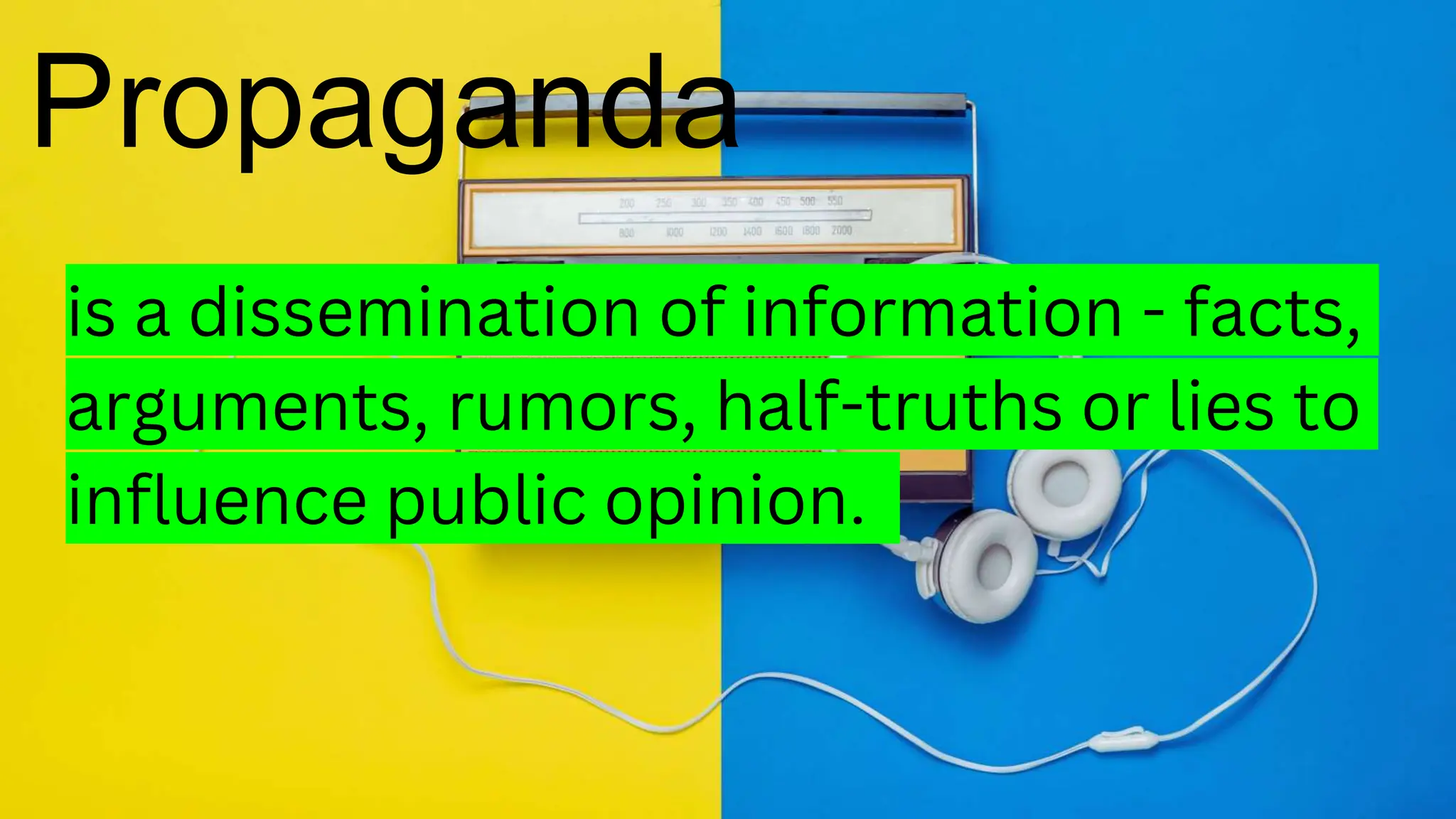 Propaganda Techniques-English 8-Quarter 3 | PPTX