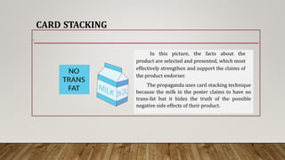 Propaganda techniques.pptx in English Nine | PPTX