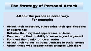 Dean R Berry Propaganda Techniques Ad Hominem | PPTX