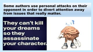 Dean R Berry Propaganda Techniques Ad Hominem | PPTX