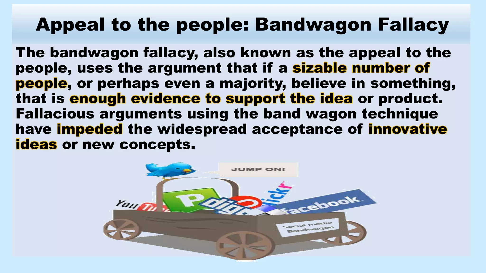 Propaganda techniques: Bandwagon by Dean Berry | PPTX