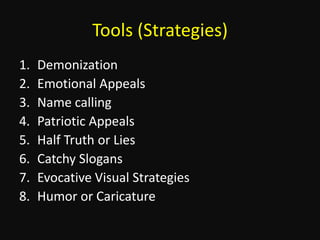 Propaganda techniques | PPTX