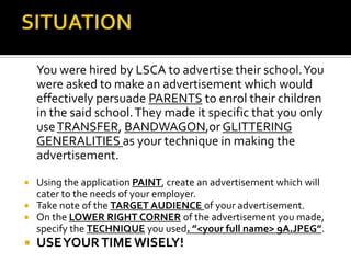 Propaganda techniques quiz | PPTX