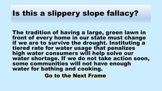 Dean R Berry Propaganda Techniques : Slippery Slope | PPTX