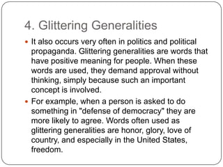 Propaganda techniques | PPTX