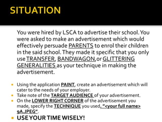 Propaganda techniques in advertising | PPTX
