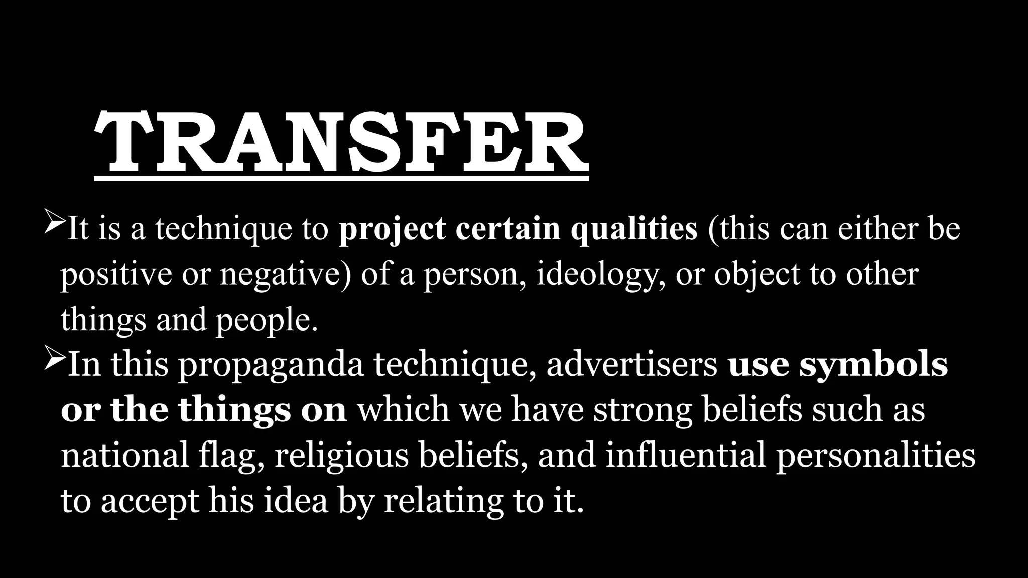 Propaganda Techniques Types and Examples | PPTX