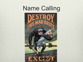 Name Calling Commercial Examples