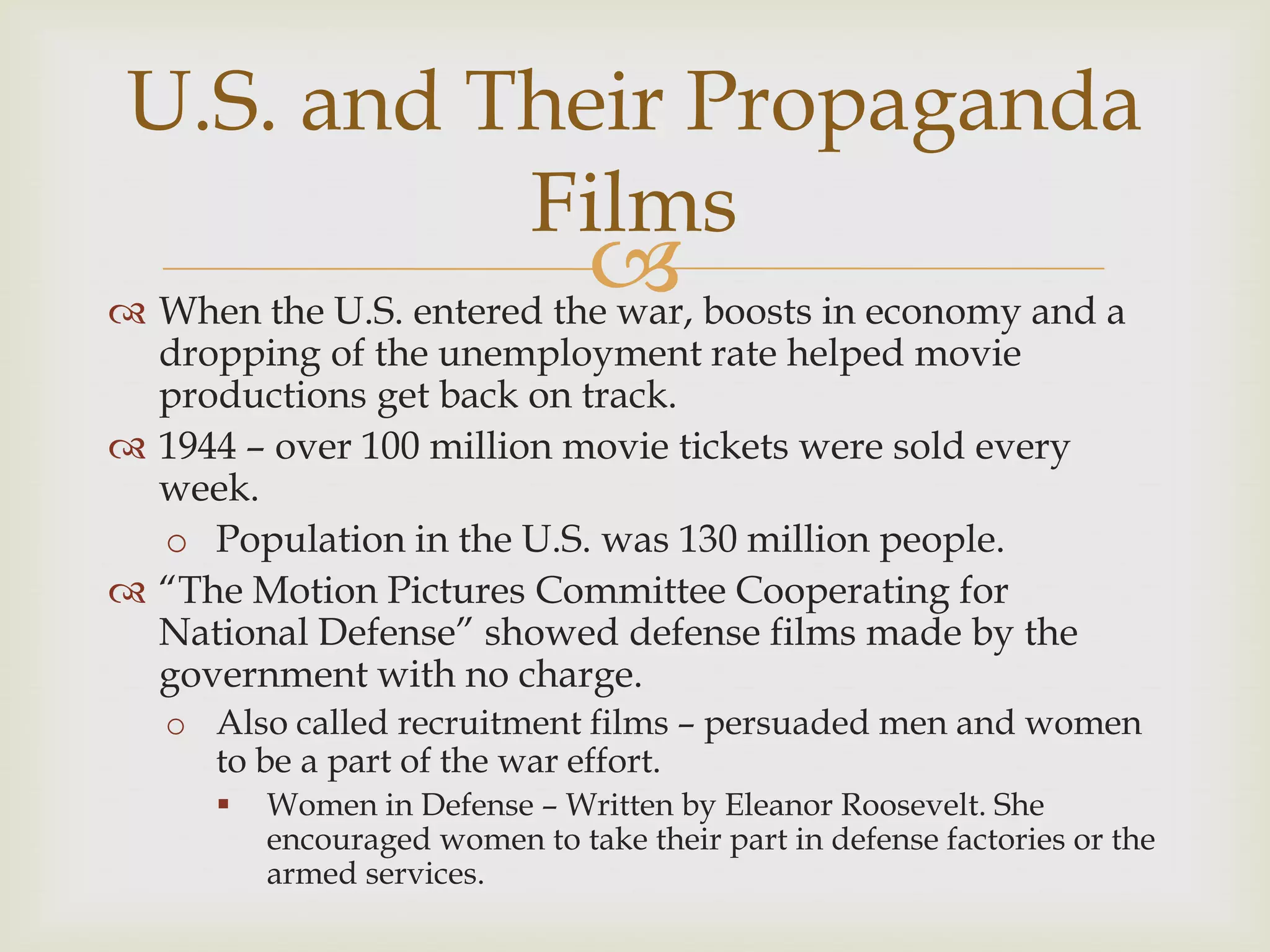 bvu_Propaganda Used in Filmmaking During WW2 | PPT