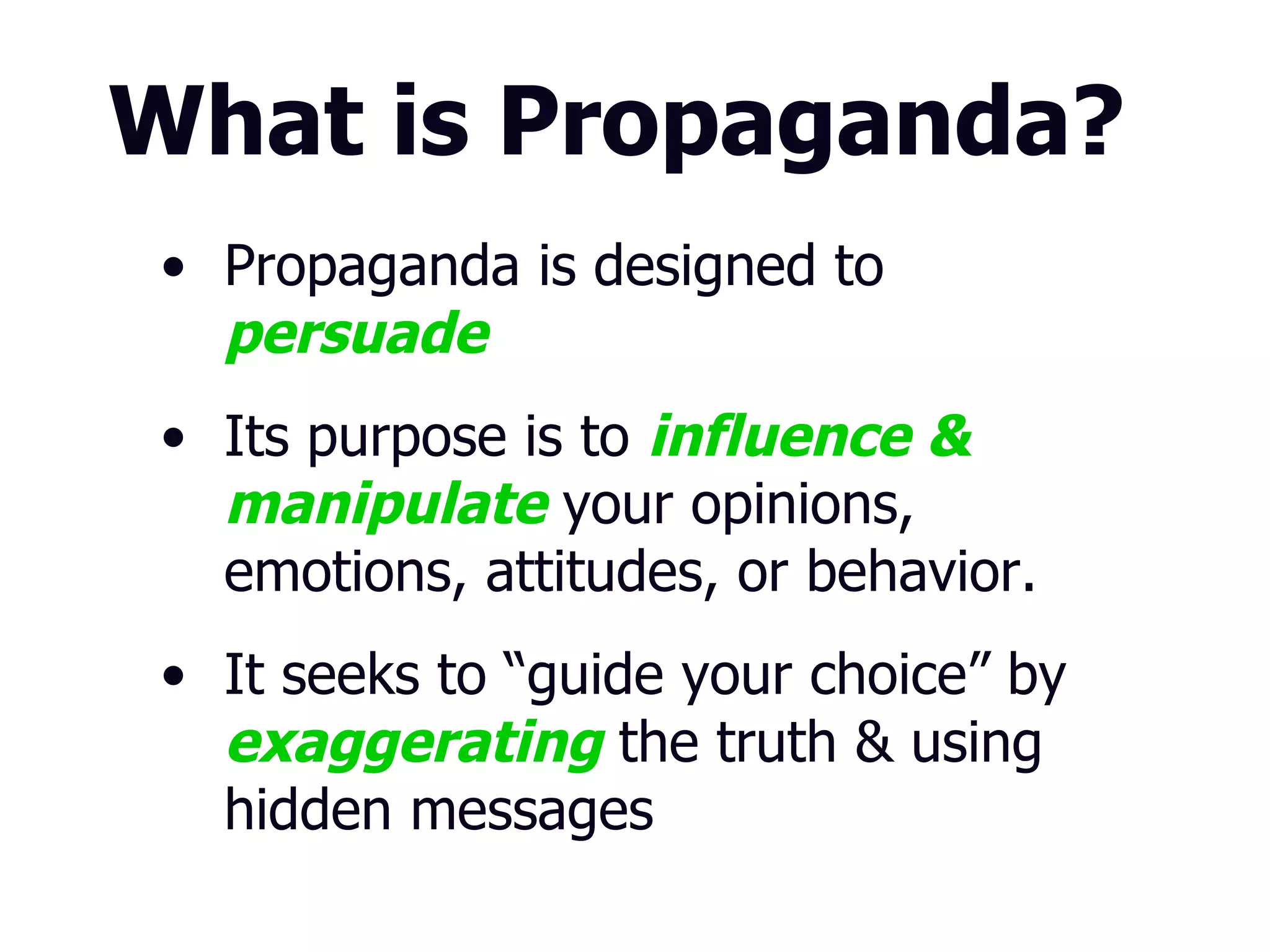 Propaganda | PPT