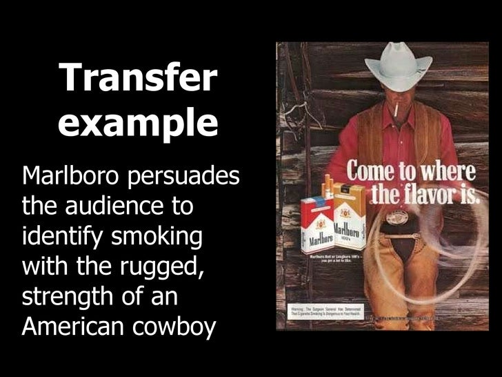 Examples Of Transfer Propaganda Ads