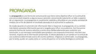 Propaganda y publicidad | PPTX