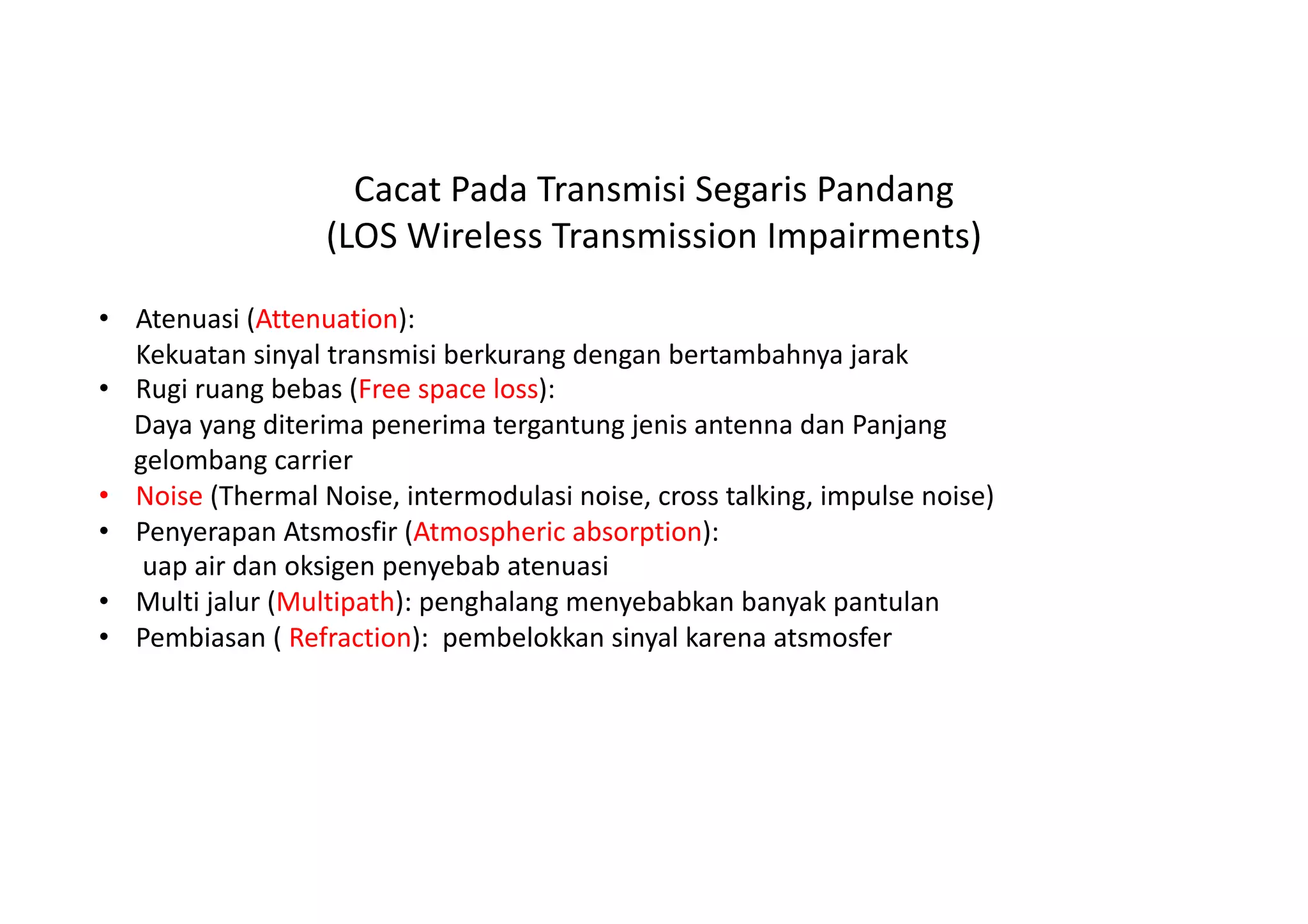 Kuliah Komunikasi Data ke-12 Propagasi | PDF